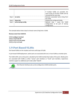 Vlan configuration guide | PDF