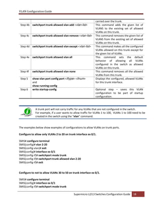 Vlan configuration guide | PDF