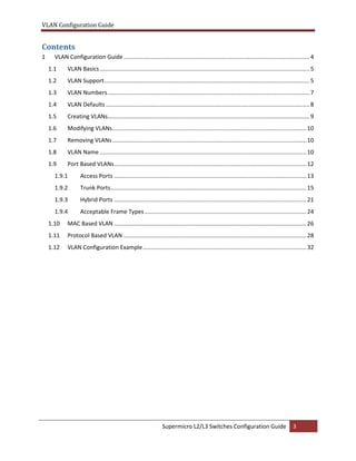 Vlan configuration guide | PDF