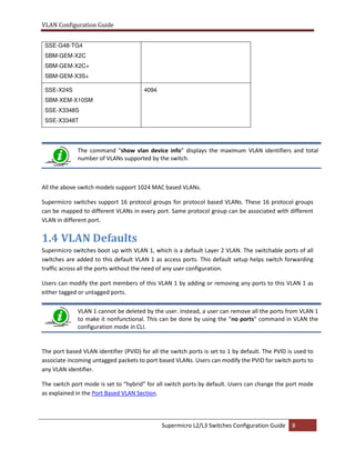 Vlan configuration guide | PDF
