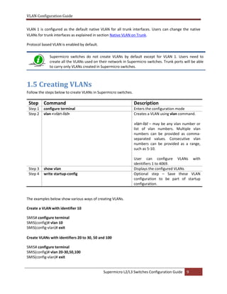 Vlan configuration guide | PDF