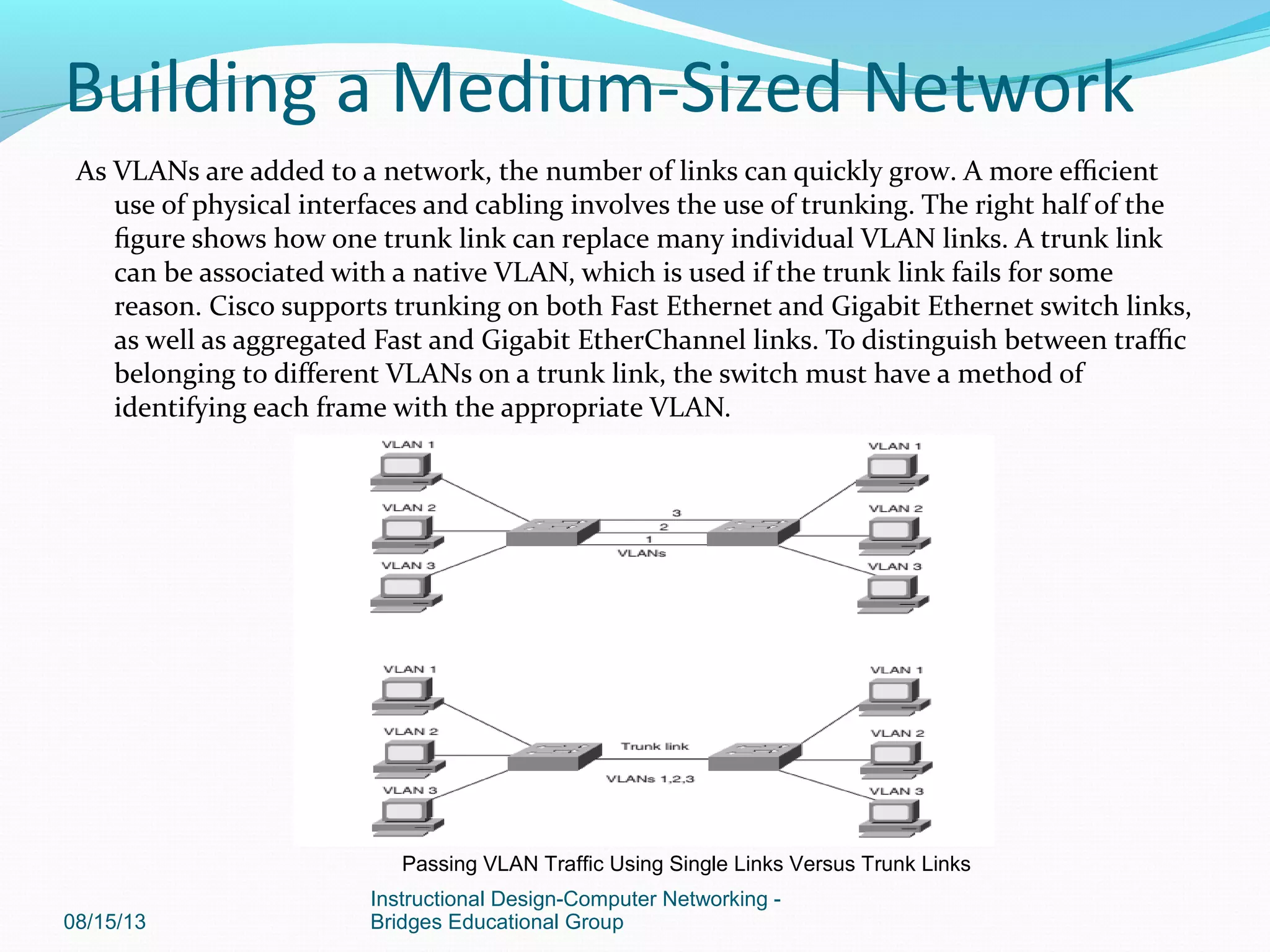 Vlan configuration in medium sized network | PPT