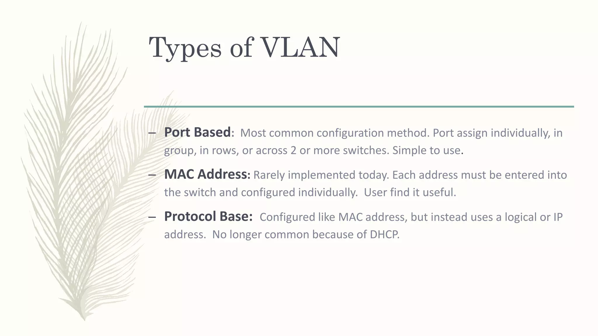 VirtuaL area network (VLAN) | PPT