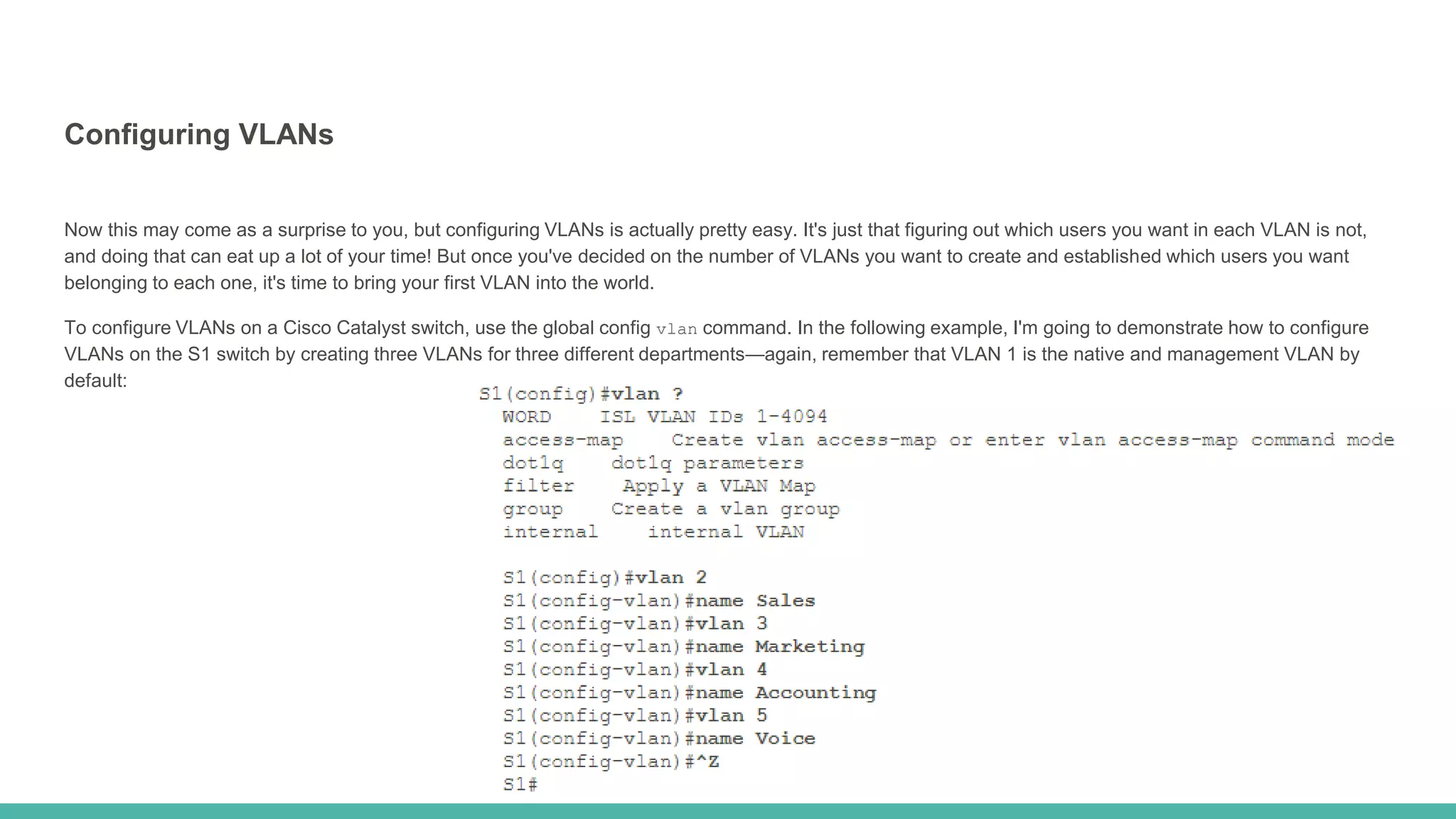 Vlans and inter vlan routing | PPTX