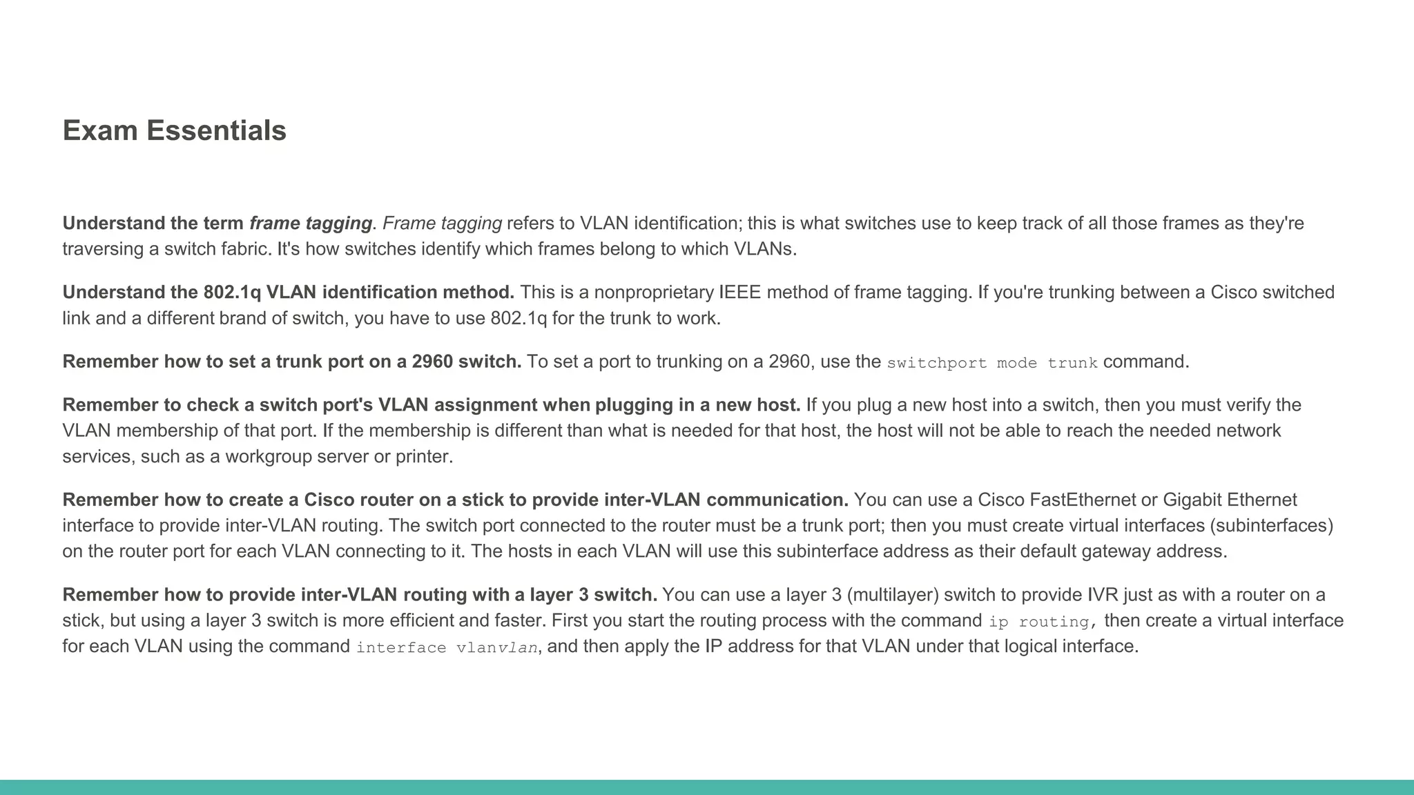 Vlans and inter vlan routing | PPTX