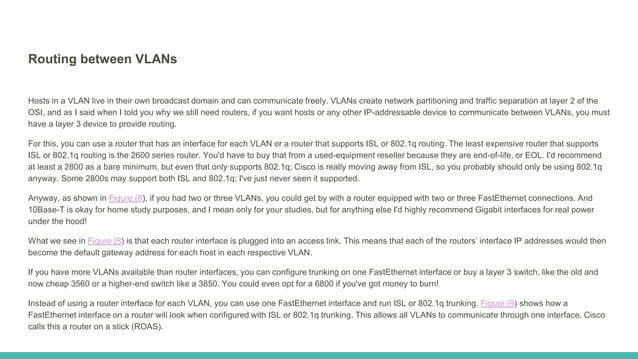 Vlans and inter vlan routing | PPTX | Computer Networking | Computing