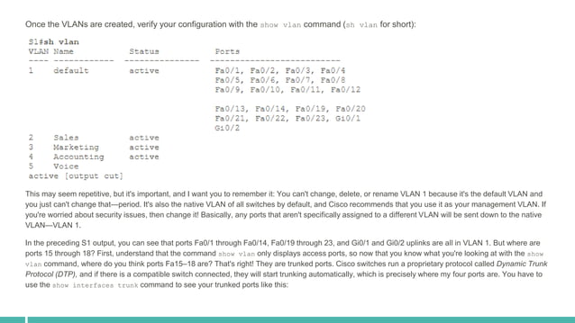 Vlans and inter vlan routing | PPTX | Computer Networking | Computing