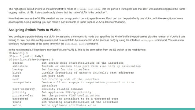 Vlans and inter vlan routing | PPTX | Computer Networking | Computing