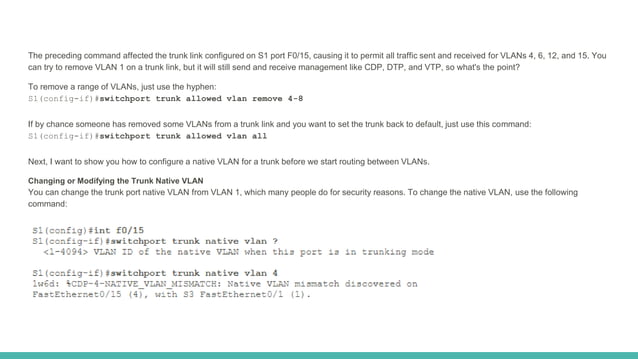 Vlans and inter vlan routing | PPTX | Computer Networking | Computing