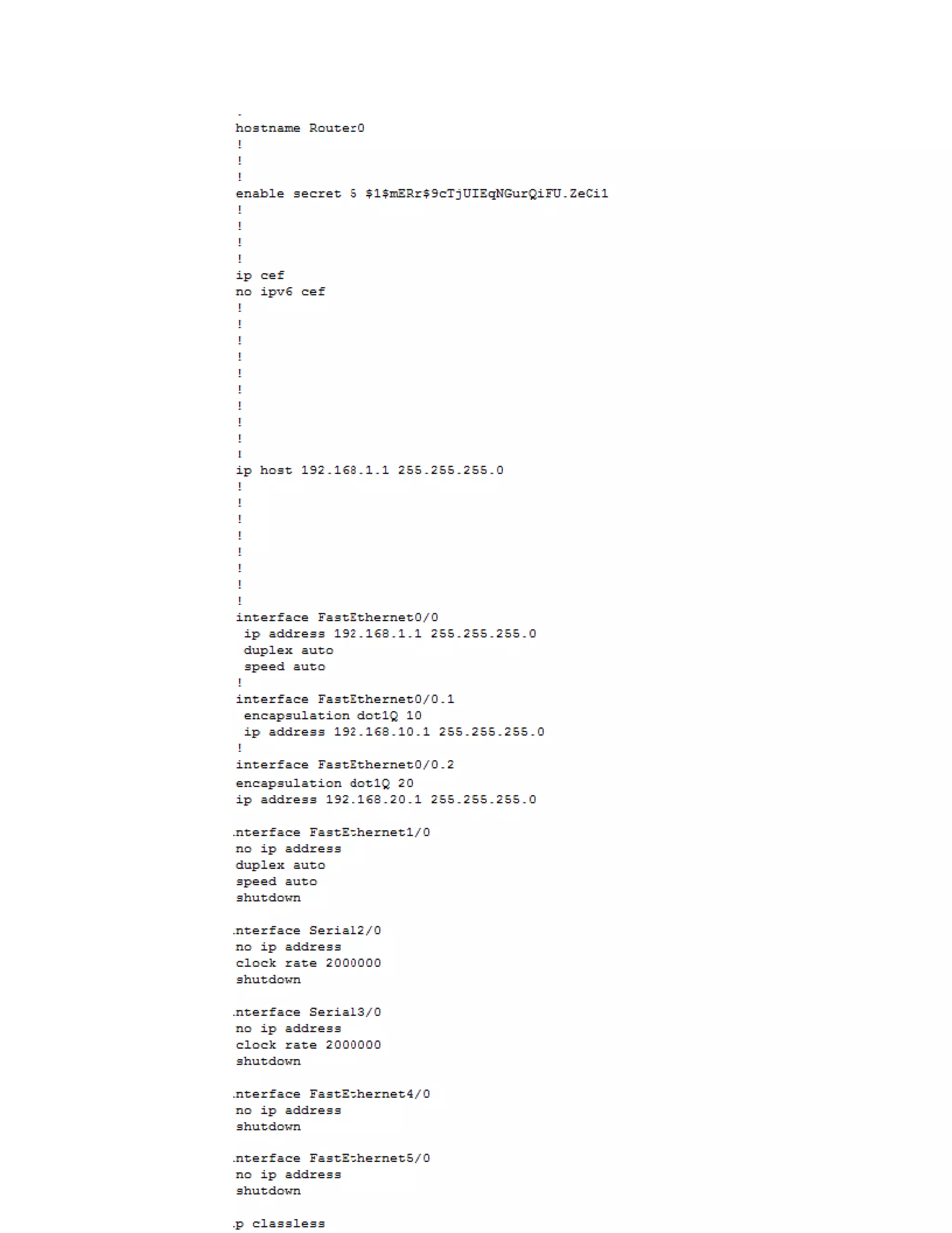 CCNA- Router on stick, VLAN and Trunking | DOCX