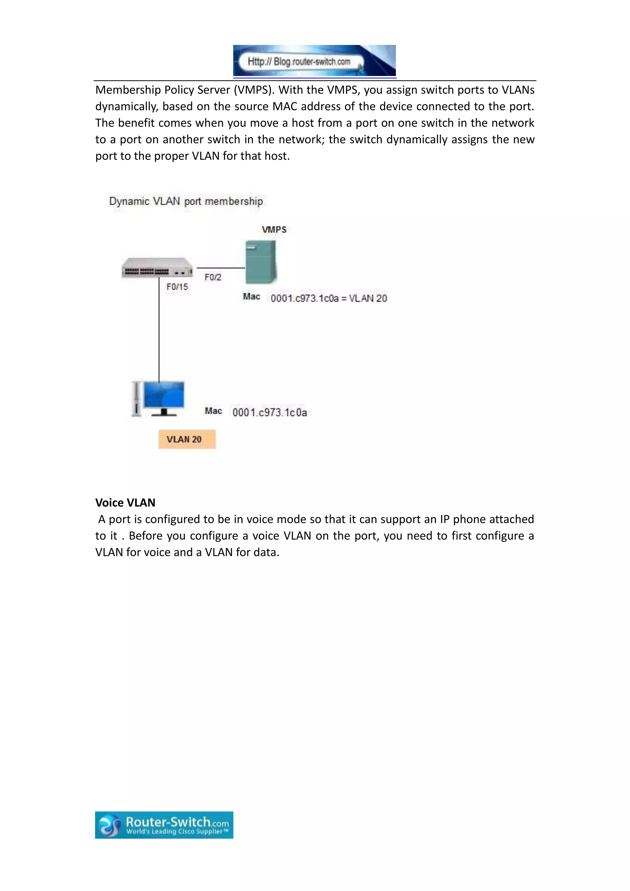 Vlan switch port modes | DOCX