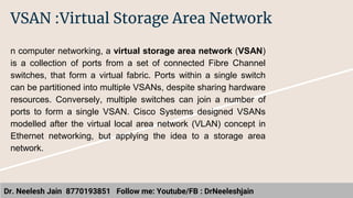 Introduction of VLAN and VSAN with its benefits, | PPTX