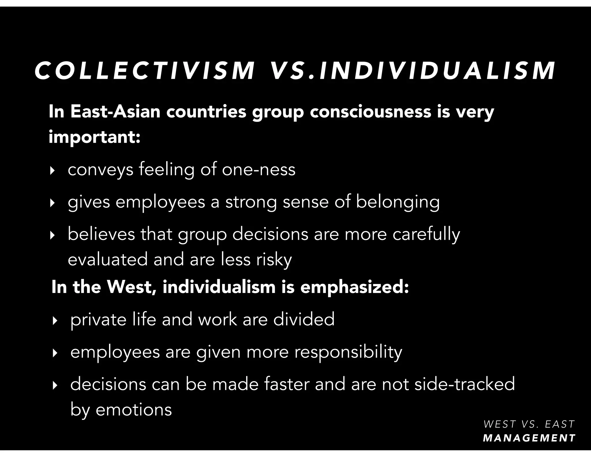 Eastern vs. Western Management | PDF