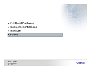Volvo global sourcing | PDF