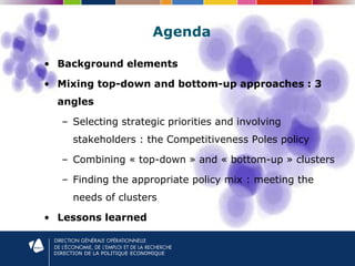Mixing top-down and bottom-up approaches in clustering policies | PPTX