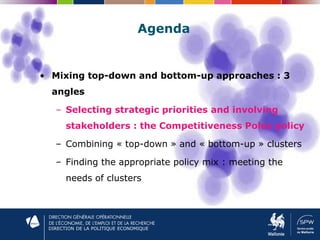 Mixing top-down and bottom-up approaches in clustering policies | PPTX