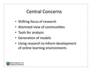 Research Methods for Identifying and Analysing Virtual Learning ...