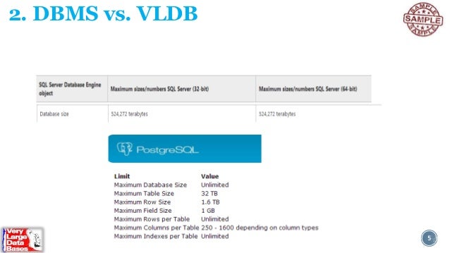Very Large Database 