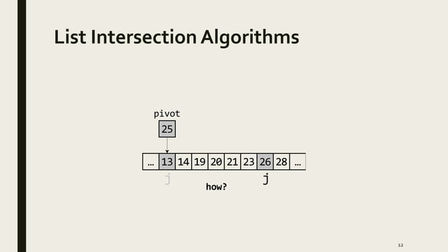 List intersection for web search: Algorithms, Cost Models, and Optimizations | PPT