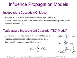 Revenue Maximization in Incentivized Social Advertising | PPT