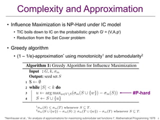 Revenue Maximization in Incentivized Social Advertising | PPT