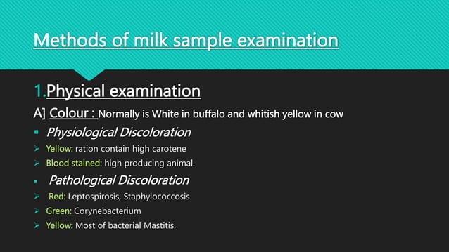 milk analysis biochemistry in dairy animals | PPT