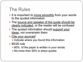 Direct Quotes | PPTX