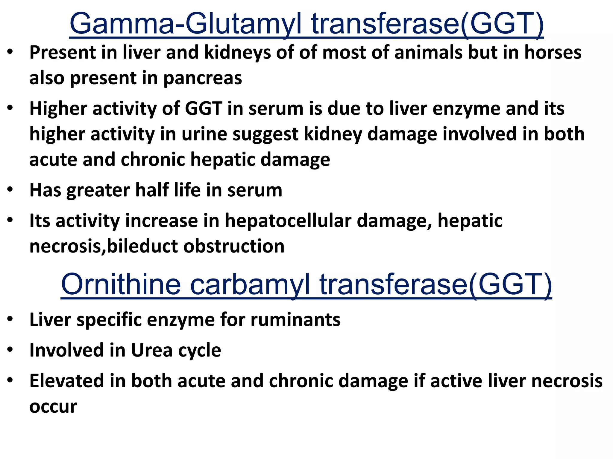 Liver Function Tests in Context to Veterinary Practice | PPT