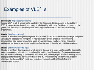 Virtual Learning Environments | PPT