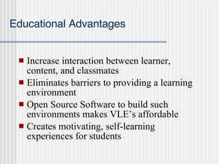 Virtual Learning Environments | PPT