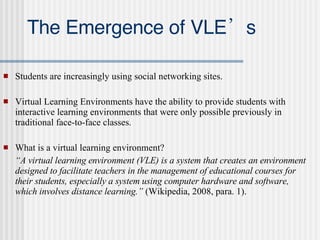 Virtual Learning Environments | PPT