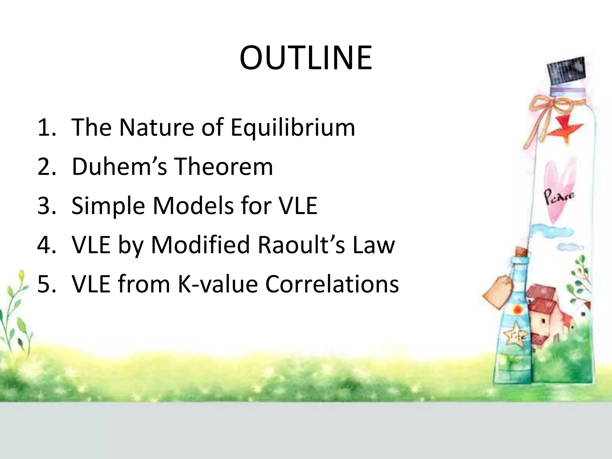 VLE VAPOR LIQUID EQUILIBRIUM - Introduction | PDF