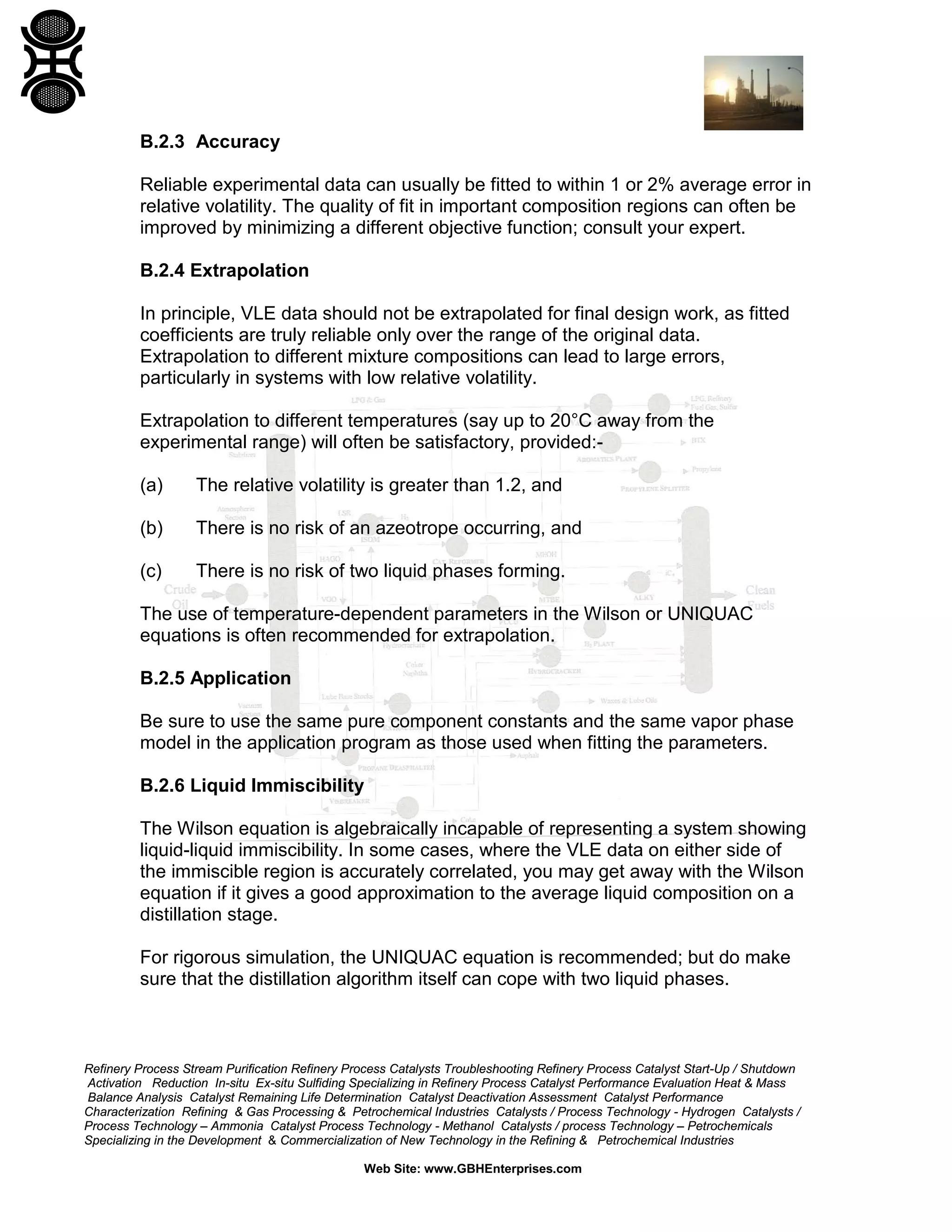 VLE Data - Selection and Use | PDF