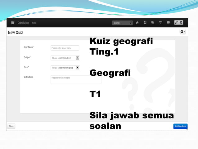 Vle frog quiz tutorial | PPTX