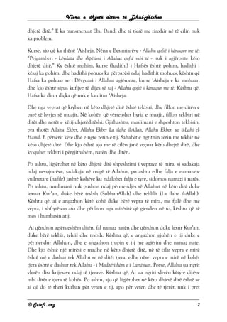 Vlera e dhjetë ditëve të Dhul-Hixhes | PDF