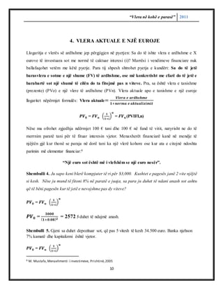 Vlera ne kohe e parase, nuhi sela | DOCX