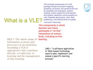 VLEs and the democratization of e-learning | PPT