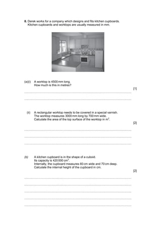 Mathematics numeracy unit 1 intermediate question paper | PDF