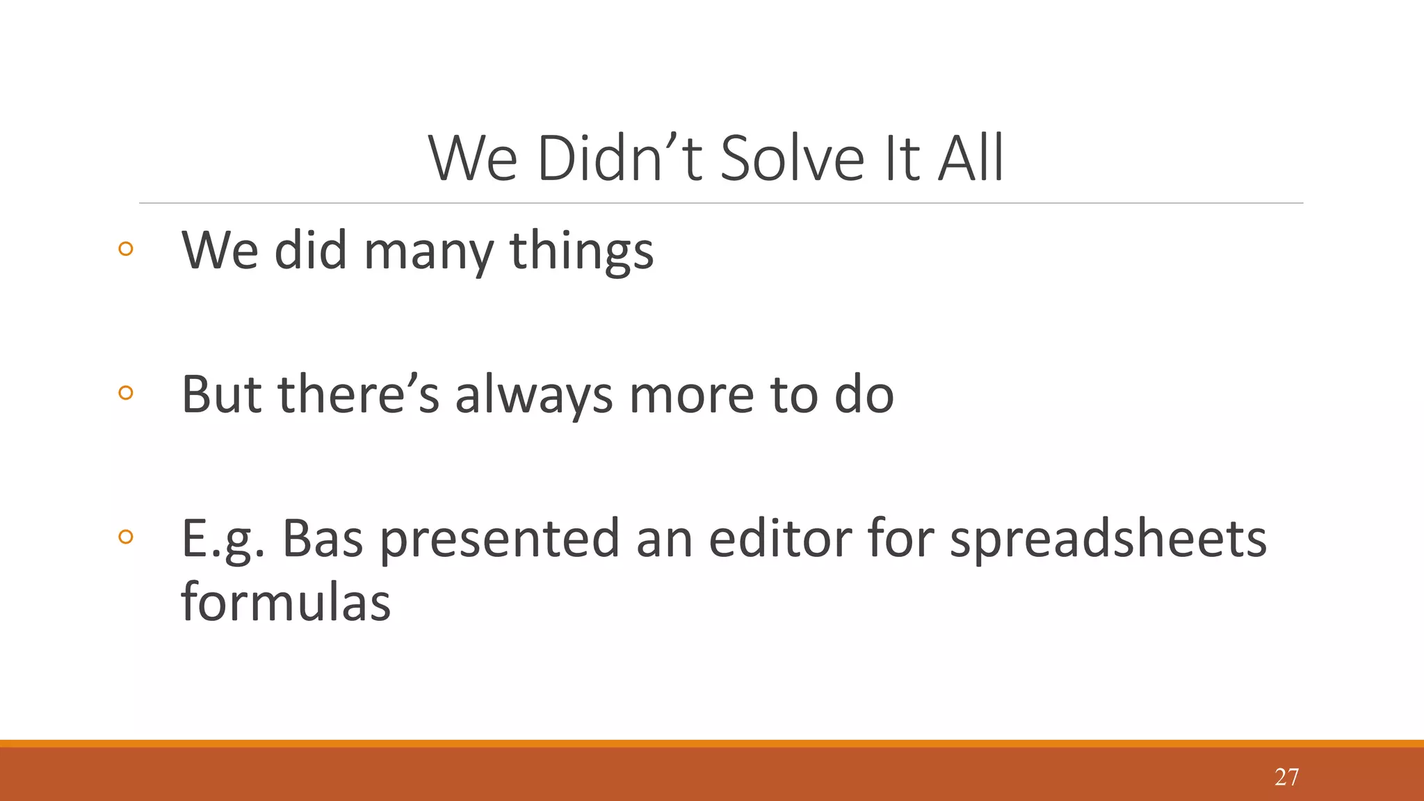 Automatically Inferring Classsheet Models From Spreadsheets Ppt