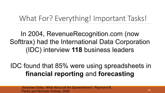 Automatically Inferring Classsheet Models From Spreadsheets Ppt
