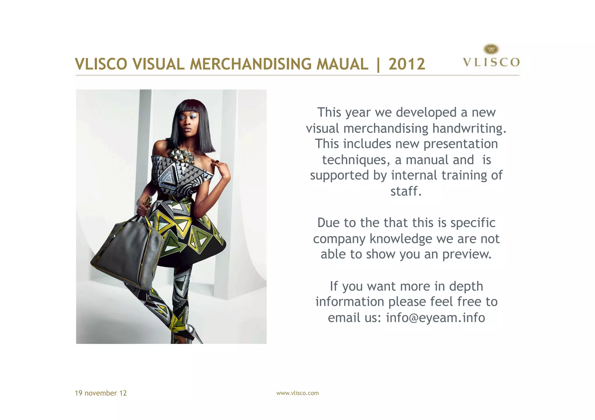 VLISCO visual merchandising manual | PDF