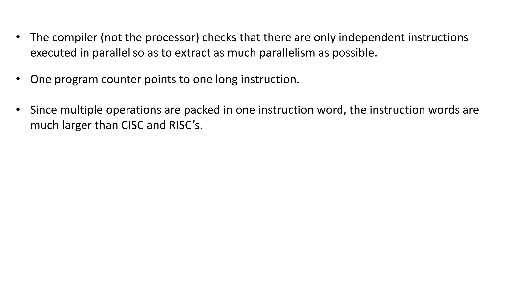 VLIW(Very Long Instruction Word) | PPTX
