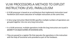VLIW(Very Long Instruction Word) | PPTX