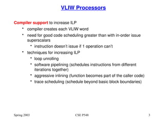 Overview of Very long instruction word processors | PPT