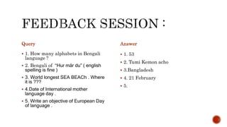 Lecture on Bengali Language and Culture | PPTX