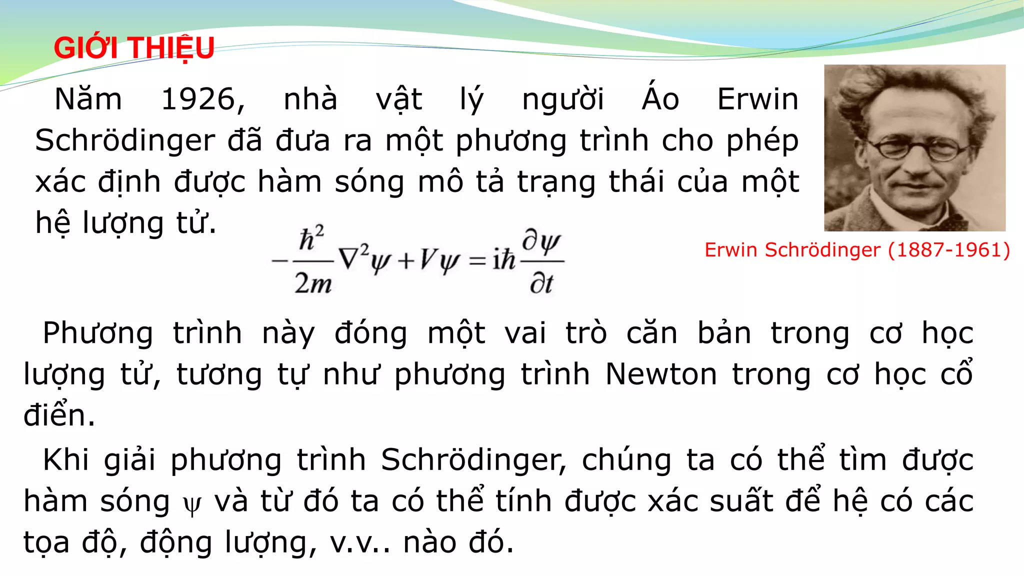 Schrodinger equation | PPT