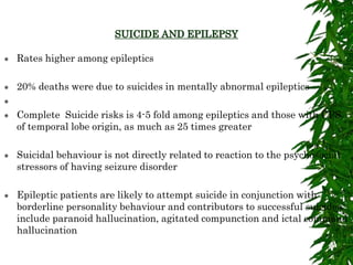 NEUROPSYCHIATRIC ASPECTS OF EPILEPSY | PPTX