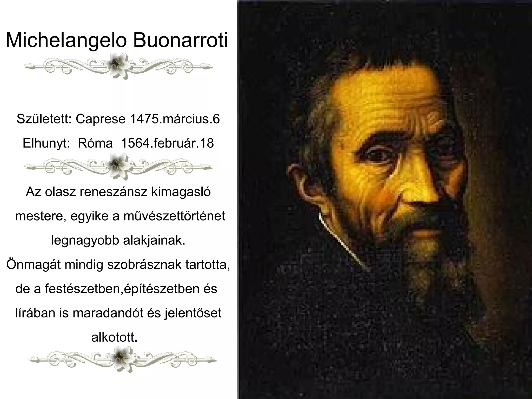 Válogatott Michelangelo művek | PPS