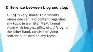 VLOG & BLOG TIPS AND FORMAT.pptx