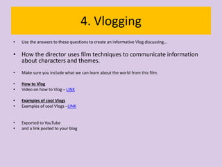 Vlogging for film- Bend it like Beckham | PPTX